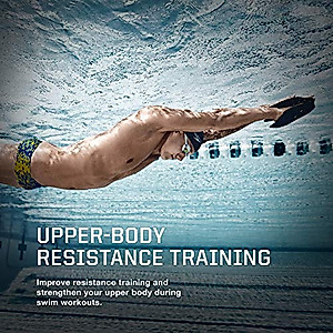 Speedo unisex adult Training Power Plus swimming hand paddles, Yellow, Large US