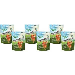 Emerald Pet 6 Pack of Catnip Feline Dental Treats, 3 Ounces Each, Grain-Free Cat Treats Made in The USA