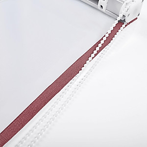 ChadMade Linen Shades, Solid Fabric Blinds Window Thermal Insulated, Room Darkening Blackout Roman Shades for Bedroom, Custom Made Roman Window Shades,Burgundy