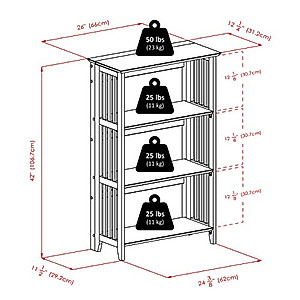 Winsome Wood Mission Shelving, Natural