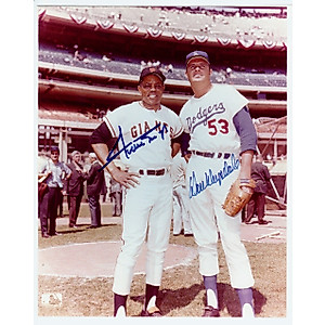 Kirkland Willie Mays & Don Drysdale 8 X 10 Autograph Photo on Glossy Photo Paper