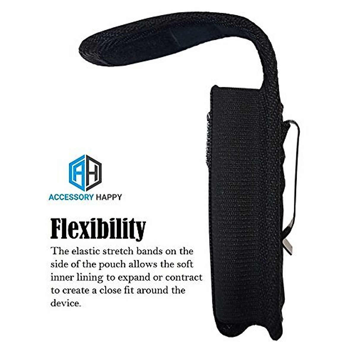 Military Grade Cell Phone Case,Rugged Pouch Holster Nylon Metal Clip Flip Phone Belt Case Fits Kyocera Cadence S2720, DuraXTP, DuraXV LTE, DuraXV Plus, DuraXE, Most Large FLIP Phones & Insulin Pumps