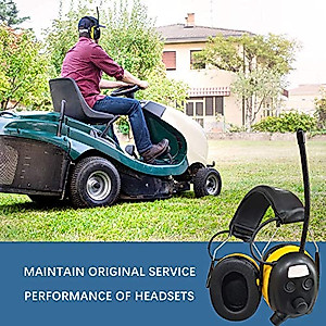 PROHEAR FEP01-2Pair Replacement Foam Ear Pads (Upgraded) for 3M WorkTunes Connect(90543, 90544, 90542, 90541), ZOHAN EM042 Radio Headphone