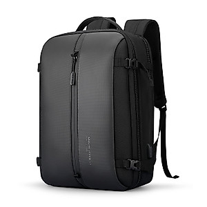 Laptop Backpack, 15.6" Work Backpack Travel Backpack Waterproof with USB Charging Port, 15.6" Laptop Business Backpack, 25L Men's Women's Travel Gift, Black