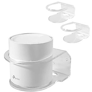 VOMENC Wall Mount Holder for TP-Link Deco X20/X55/Pro/X60/X68 WiFi 6 Mesh WiFi (AX1800/AX3000/AX3600) Whole Home WiFi System, Sturdy Easy Moved Space Saving Wall Mount Holder (2Pack)