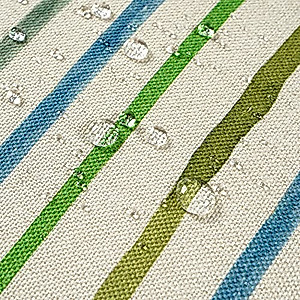 UINI Set of 2 Striped Throw Pillow Covers, 20×20 Outdoor Spring Summer Pillow Covers, Farmhouse Bohemian Style Decorative Cushion Covers for Furniture Patio Couch Bench Sofa