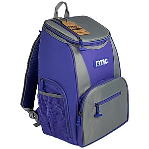 RTIC Lightweight Backpack Cooler 15 Can, Lavender & Grey, Portable Insulated Bag for Men & Women, Leak Proof Material