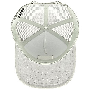 RVCA Men's Denim Trucker HAT, Light Grey, ONE Size