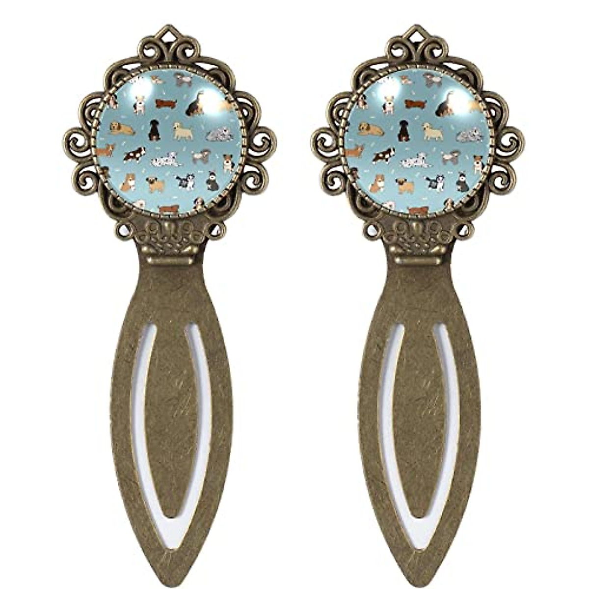 Bookmark, 2 Pack Bookmarks for Book Lovers, Cartoon Cute Baggi Corki Cog Kyrgyza