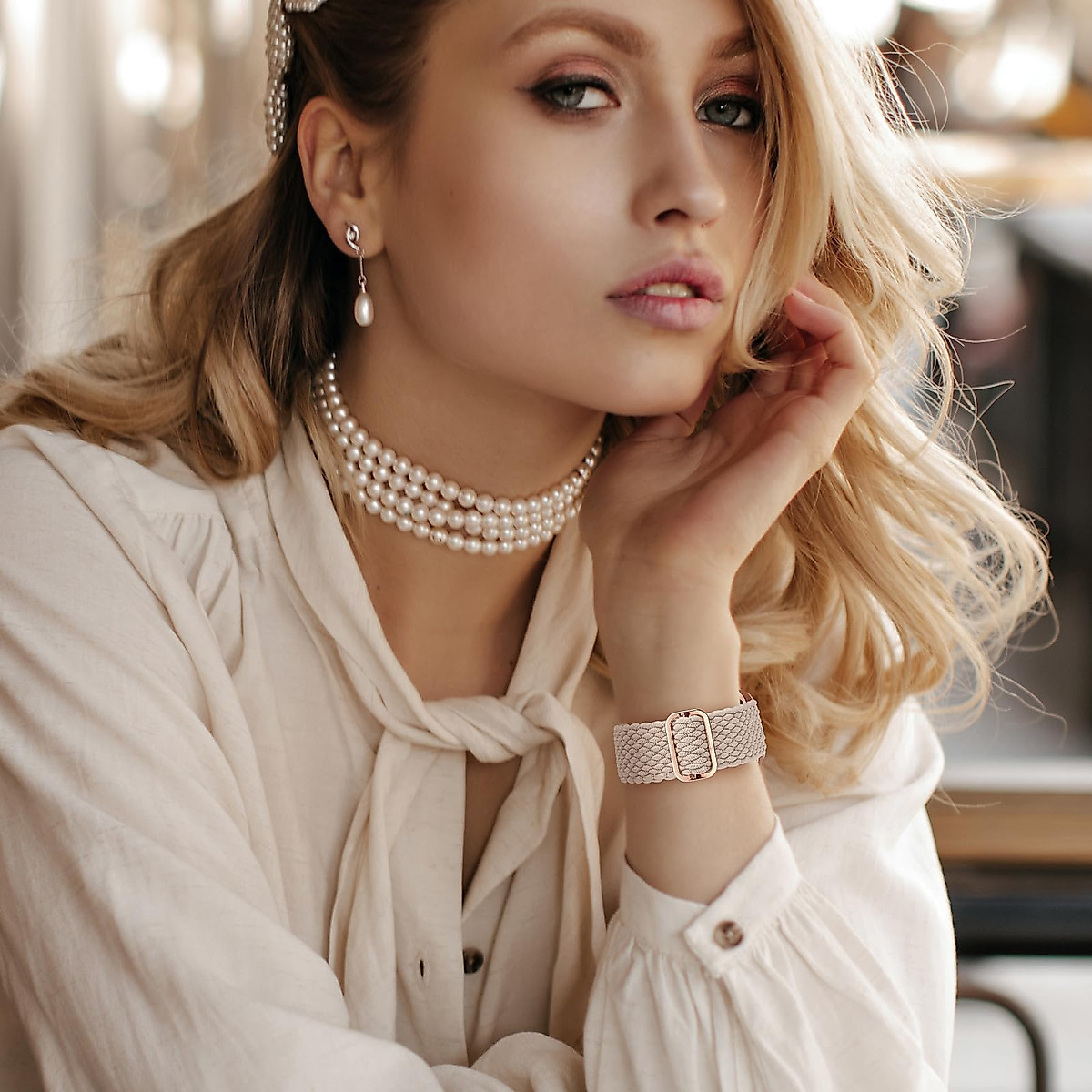 Braided Solo Loop Compatible with Apple Watch Band 42mm 44mm 45mm 46mm 49mm Women Men, Adjustable Stretchy Bands Elastic Sport Wristbands for iWatch Series 10 9 8 7 6 5 4 3 2 1 SE Ultra 2 Ultra