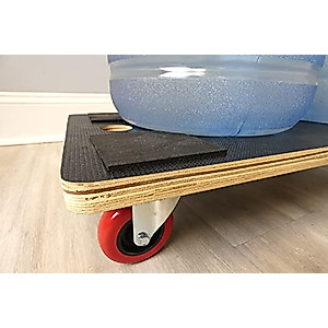 Move-It 3362 Premier 23-Inch x 12-Inch Rectangle Wood Platform Dolly, 530-lb Load Rating