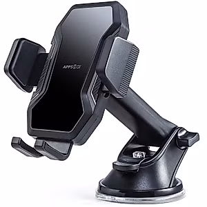 APPS2Car Phone Mount for Car Dashboard & Windshield Military Sturdy Suction Cup Phone Holder [Thick Cases & Big Phones Friendly] Cell Phone Cradle, Compatible with iPhone 14 13 All Phones & Truck/SUV