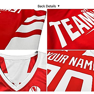 Custom Men Boy Reversibe Basketball Jersey 90s Hip Hop Athletic Shirts Personalized Printed Name Number