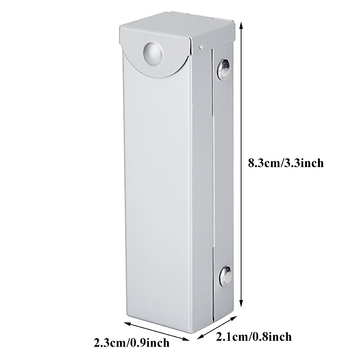 Precision Aluminum Alloy Dice Solid Metal Dice Set Table Game Dice Poker Games Dices Set with Case 5pcs (Silver-Rectangle Box)