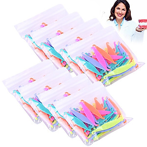 RZJZGZ Dental Elastic Rubber Bands Placers for Braces Disposable Plastic Orthodontic Elastic Placers Multi-color (15PCS)