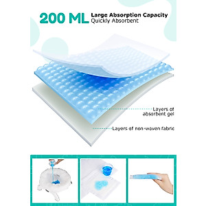 Newnice 60 Packs Disposable Potty Liners with 7oz / 200ml Absorbent Pads, Travel Potty Refill Bags Compatible with OXO Tot 2-in-1 Go Potty, Universal Potty Liners Fit Potty Chairs for Kids,Toddlers