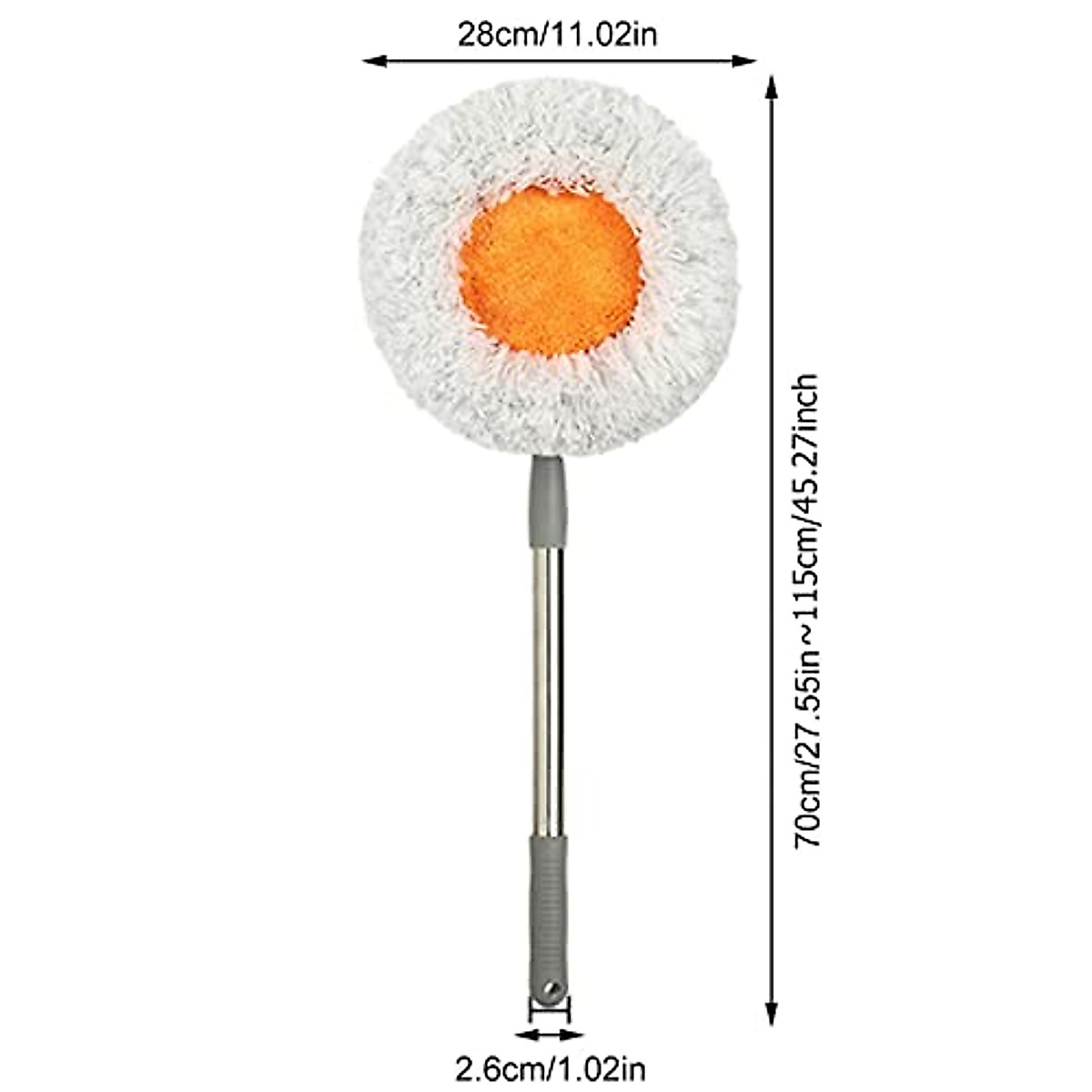 Mops for Floor Cleaning, Cleaning Mop 360 Degree Rotatable Adjustable Microfiber Extendable Wall Cleaning Mop with Long Handle Wall Mop Cleaner for Floor Ceiling Window Wall