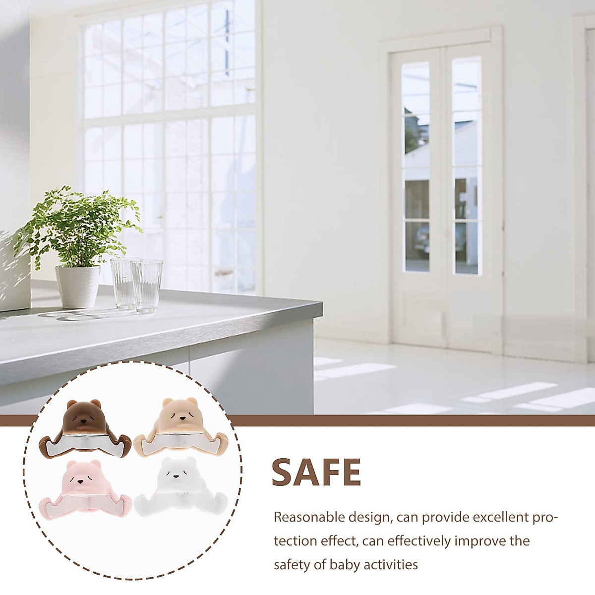 4pcs Proofing Corner Guard Bed Corner Protector Dog Animal Rubber Corner Protectors Furniture Edges Corner Table Cabinets Furniture