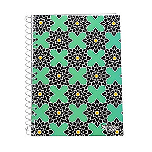 3-Pack - Random Designs - 7" x 5" Spiral Bound Notebook, 120 Sheets per Notebook, College Ruled, Perforated for Easy Tear Outs (3-Pack, Random Designs)