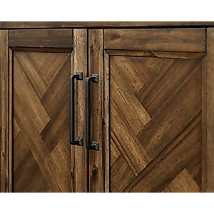 Martin Furniture Traditional Wood Doors, Office Shelving, Storage Cabinet, Fully Assembled, Brown Bookcase