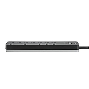 APC Surge Protector Power Strip, PH12, 2160 Joules, Flat Plug, 12 Outlet Power Cord Strip Black