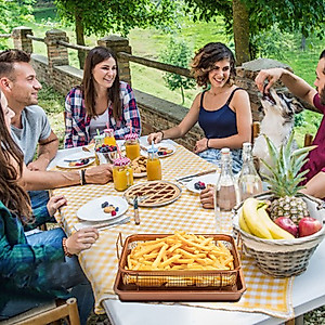 GWONGBAY 2-Piece Copper Crisper Tray,13"L x9" W Oven Pan,Copper Chef,Oven Air Fryer Tray & Mesh Basket Set,Air Fryer Pan,Microwave Bacon Tray,Broiler Pan for Oven,Baking Set Kitchen Supplies -Copper