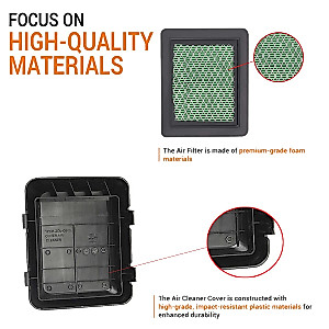 17211-ZL8-023 Air Filter 17231-Z0L-050 Cleaner Cover Exact fit for Honda GCV160 GCV190 GC160 GC190 Engine HRB216 HRB217 HRR216 HRS216 HRT216 Motor Lawn Mower