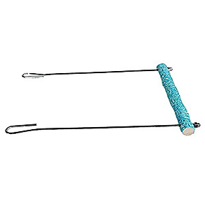 PENN-PLAX Bird-Life Trimmer Plus Cement & Metal Swing – Naturally Trims Nails & Beak – Great for Parakeets, Cockatiels, Finches, and Other Small Birds – Small Size