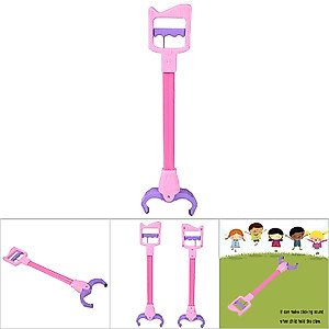 Niiyen Durable Grabber Toy, Children Intelligence Toy Hand Claw Grabber Kids Grabbing Pick Up Toys with Flexible Movement and Accompanying Sound for Playing at Daily Life(Pink)
