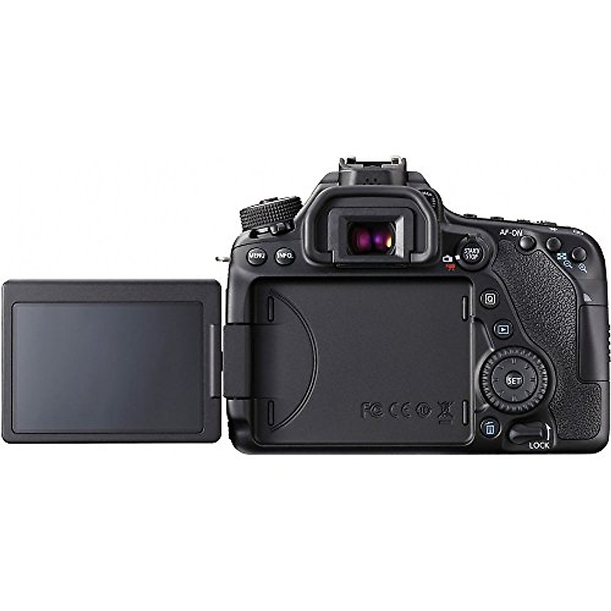 Canon EOS 80D DSLR Camera (Body Only) (1263C004), 64GB Memory Card, Case, Card Reader, Flex Tripod, Hand Strap, Cap Keeper, Memory Wallet, Cleaning Kit (Renewed)