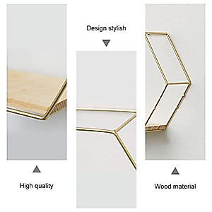 Garneck Hexagonal Floating Shelves Wall Mounted Farmhouse Storage Shelves for Bedroom Living Room Bathroom Kitchen Office Wall Organizer