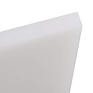 BQLZR 19x14.2x0.9cm White Poly Leather Board Leather Punch Stamping Tool Craft DIY