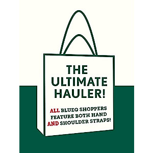 Blue Q Shopper ~ People I Want to Meet: Dogs. Reusable grocery bag, sturdy, easy-to-clean, perfect for dog lovers, 15"h x 16"w x 6"d, made From 95% recycled material.