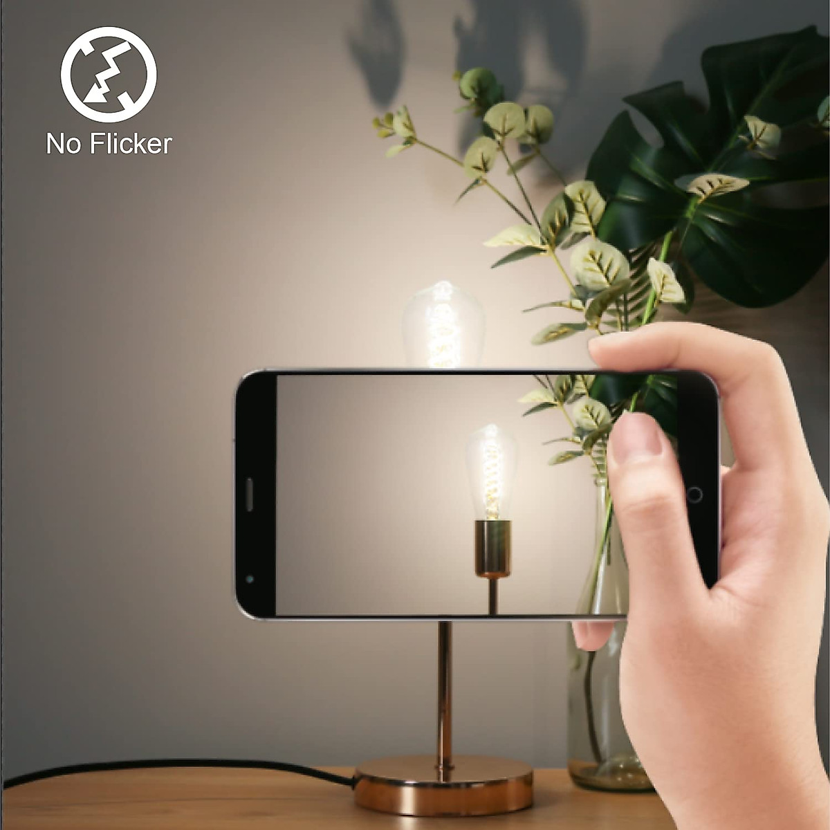 YIMILITE ST58 (ST19) LED Edison Bulb 60 Watt Equivalent, CRI 80+, High Brightness Natural White 4000K Clear Glass, Dimmable Vintage led lamp Filament Light Bulbs, E26 Medium Base, 6 Pack