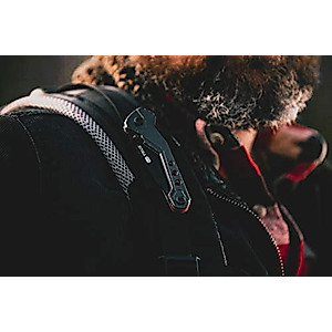 TRUE TRUEBLADE Lightweight Everyday Pocket Knife | Super Sharp Black Oxidized Stainless Steel Partially Serrated Pocket Knife