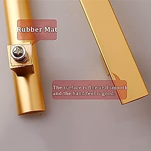 BOHHO Barn Door Pull Handle, Gold Stainless Steel Modern Entry Door Handle, 16in/20in Shower Glass Sliding Barn Door Interior Exterior Door Pull Push Brushed Nickel Satin Finish (Size : 40cm/15.7in)