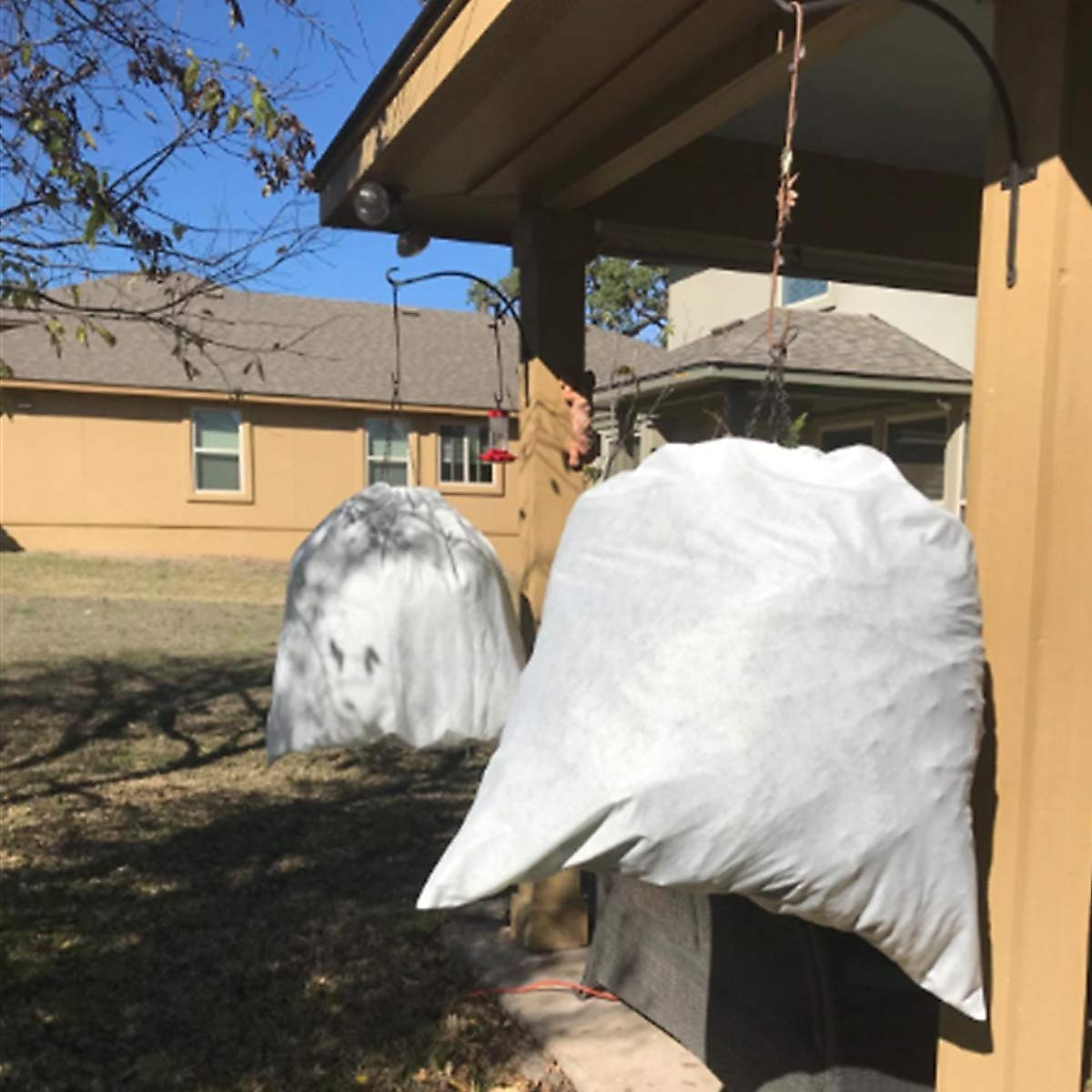 Blue_Stone Plant Covers Frost Protection Bag Winter Reusable Plants Jacket with 3 Style 3 Pack 23" x 31" 2 Pack 39" x 39" 1 Pack 70" x 63" (2 Pcs 39" x 39")