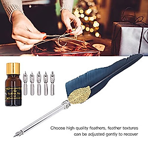 Calligraphy Pen Set Retro Delicate Texture Hollow Design Design Metal Pens with Nib for Home Office School