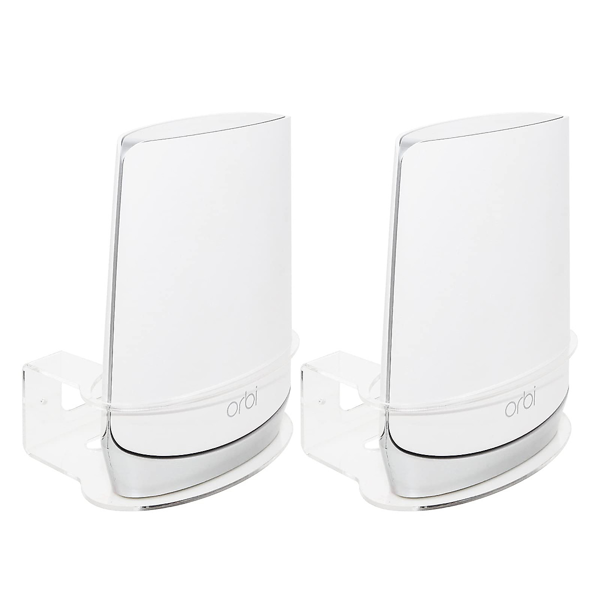 Orbi WiFi 6 Wall Mount Holder,Wall Mount Holder for Orbi Tri-Band Mesh WiFi 6 Router(RBK850)(RBK852)(RBK853)/(RBS750)(RBS751)(RBK752)(RBK753)/(AX4200)(AX5700)(AX6000) Orbi Mesh WiFi 6 System (2PCS)