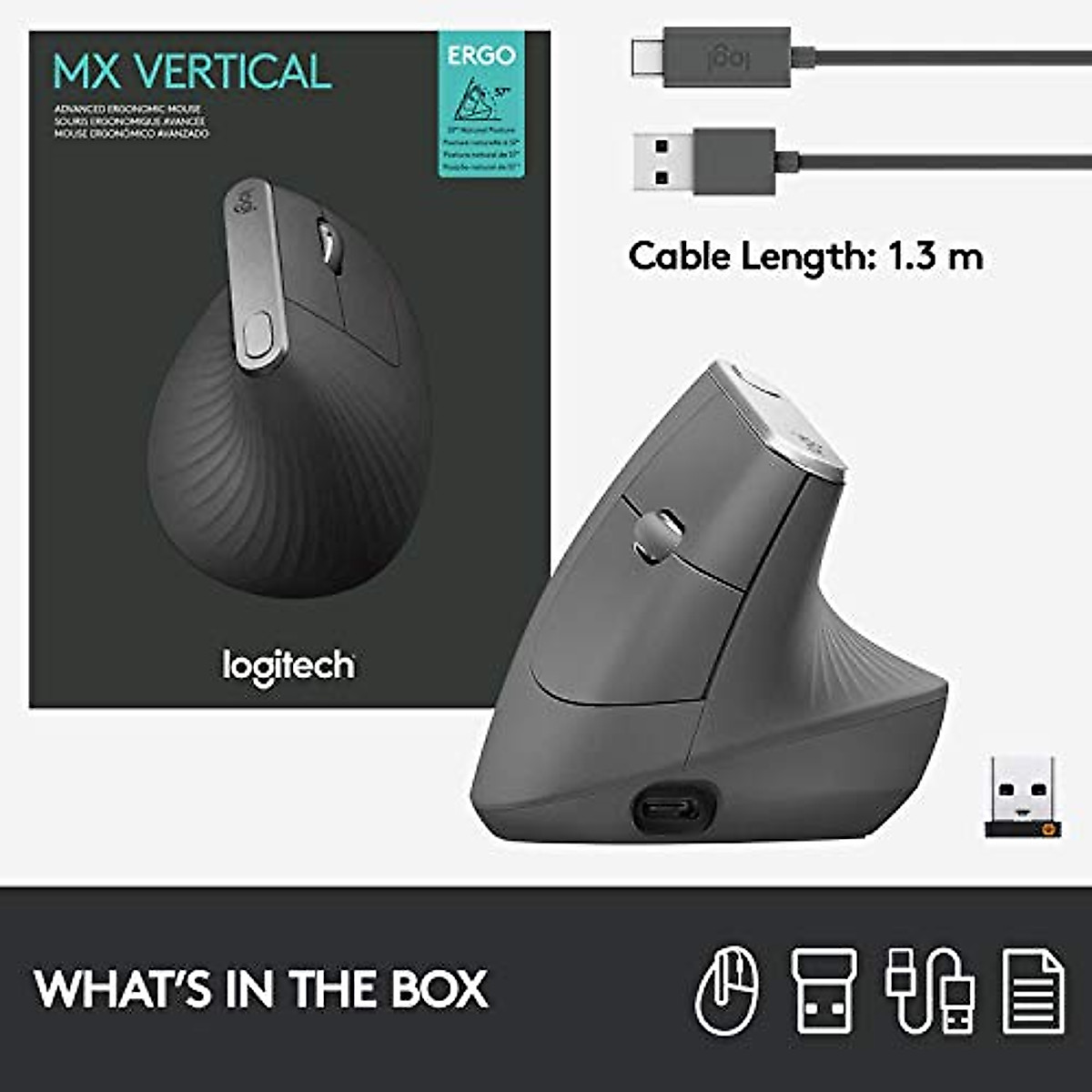 Logitech Mouse MX Vertical, 910-005448