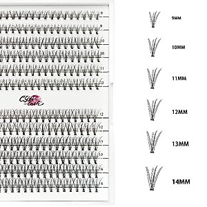 LMQLASH 10D Cluster Lash 9-14mm/curl C/0.07/Individual Eyelashes Natural Diy individual cluster Eyelash