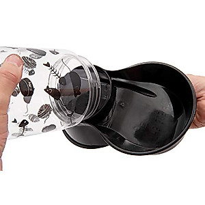 Lixit Reversable Water or Dry Food Feeders for Cats and Dogs (Small, Black)