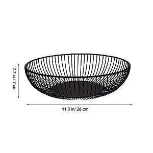 LIFKOME Metal Wire Countertop Fruit Bowl Basket Holder for Kitchen Modern Home Storage Decor Stand Metal Wire Fruit Basket Minimalist Housewares Metal Iron Fruit Storage Bowls Holder