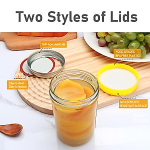 [12 pcs]16 oz Mason Jars,Glass Jars with Lids, Airtight Canning Jars, Wide Mouth Mason Jars. Airtight Container For Jams, Honey, Spices,Pickles, Home Decor,Overnight Oats,Fruit Preserves