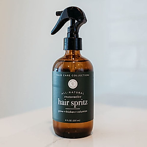 Rowe Casa Organics Hair Growth Spray, Hair Texturizer and Regrowth, Mens Hair Restoration, Rosemary, Cedarwood, Lavender Essential Oil, 8 oz