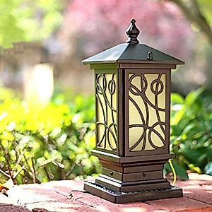SPNEC Solar Lights, Column Headlights Outdoor Garden Lights Home Waterproof European Style