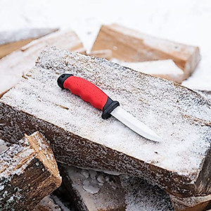 INTERTOOL Fixed Blade Knife, 4-inch, Stainless Steel Blade, Outdoor Bushcraft Knife with Sheath, Ideal for Hunting, Camping and Survival HT08-0536