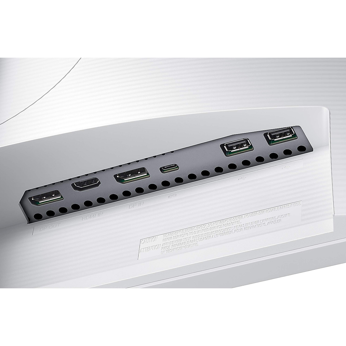 SAMSUNG SH850 Series 24-Inch WQHD (2560x1440) Computer Monitor, Display Port, HDMI, USB-C, Height Adjustable Stand, 3 Yr WRNTY (LS24H851QFNXZA), White