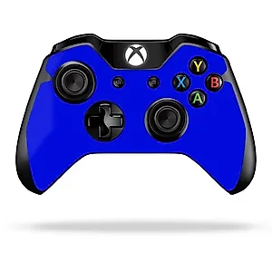 MightySkins Skin Compatible with Microsoft Xbox One or One S Controller - Solid Blue | Protective, Durable, and Unique Vinyl wrap Cover | Easy to Apply, Remove, and Change Styles | Made in The USA