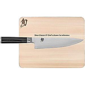 Shun Cutlery Large Hinoki Cutting Board, 17.75" x 11.75" Large Wood Cutting Board, Medium-Soft Wood Preserves Knife Edges, Authentic, Japanese Kitchen Cutting Board